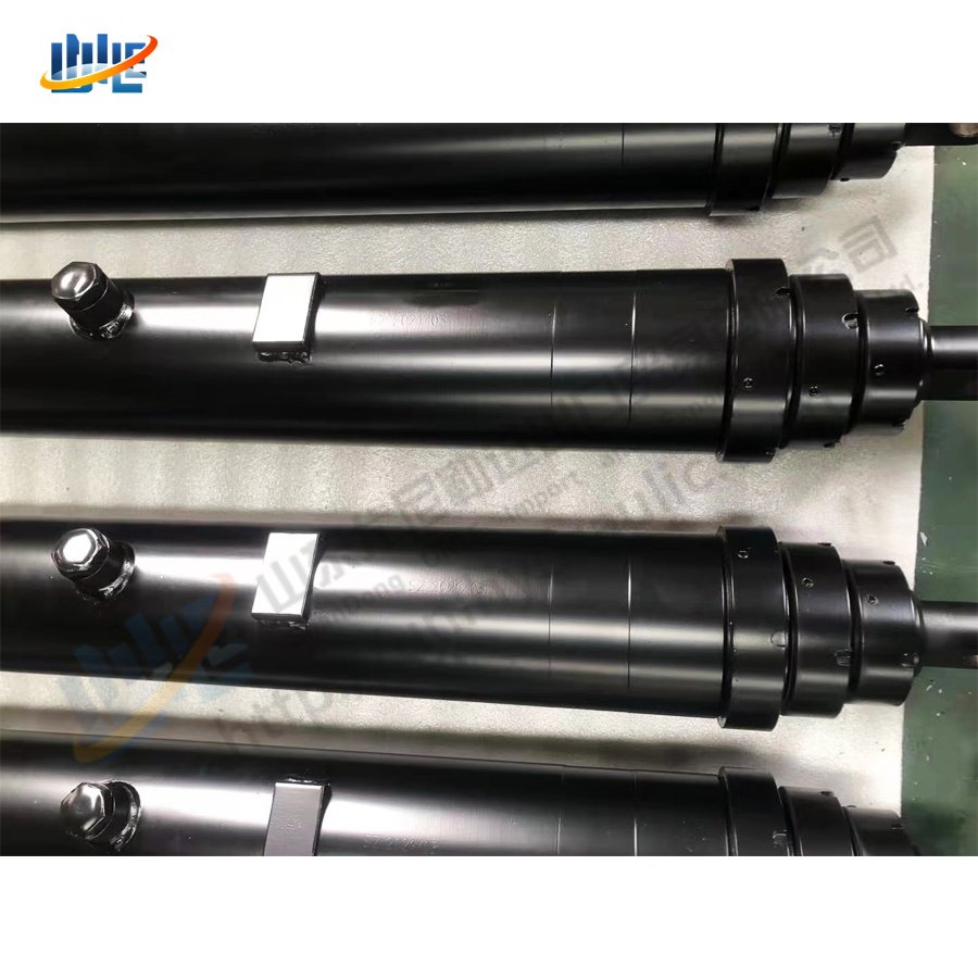 Single Acting Long stroke side loading telescopic hydraulic cylinders ...