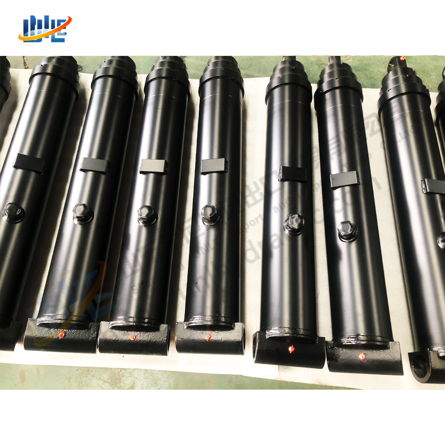 Single Acting Long stroke side loading telescopic hydraulic cylinders ...