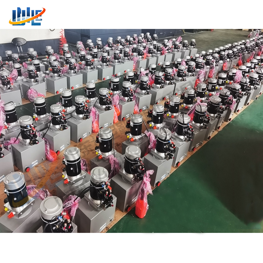12v DC single acting small 1.1Kw hydraulic power unit for forklift dump ...