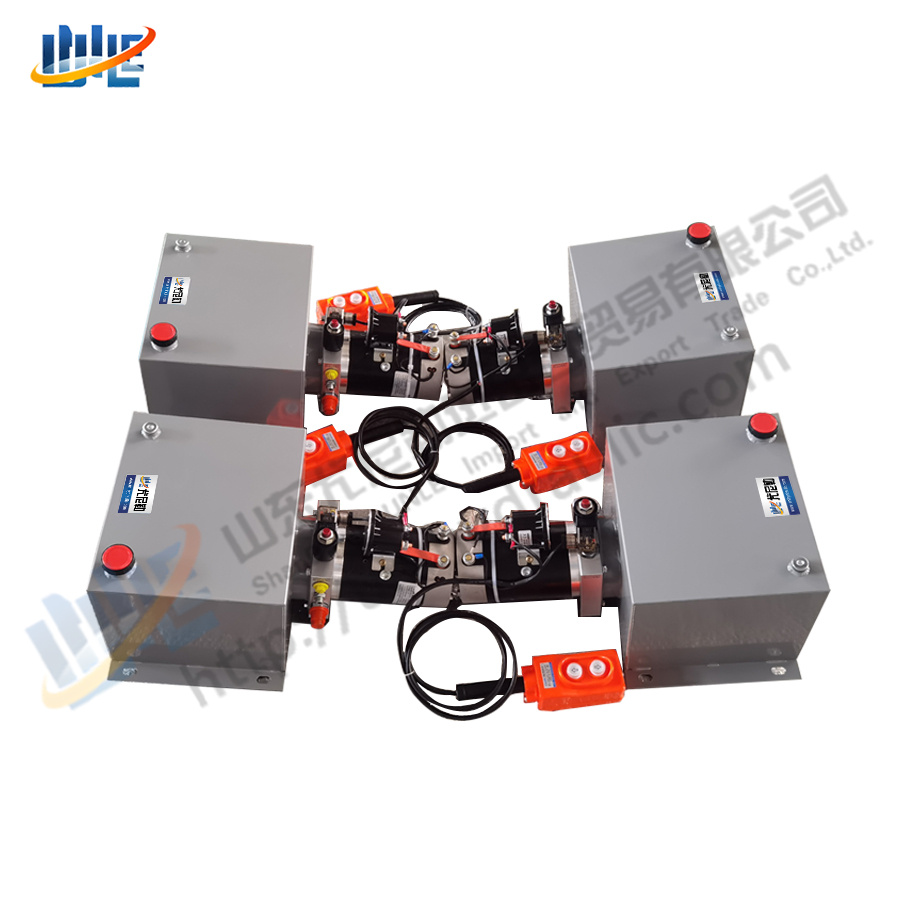 12v DC single acting small 1.1Kw hydraulic power unit for forklift dump ...