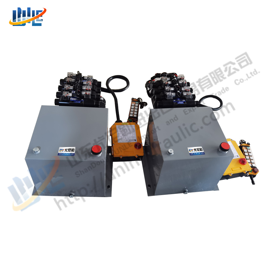 12v DC single acting small 1.1Kw hydraulic power unit for forklift dump ...
